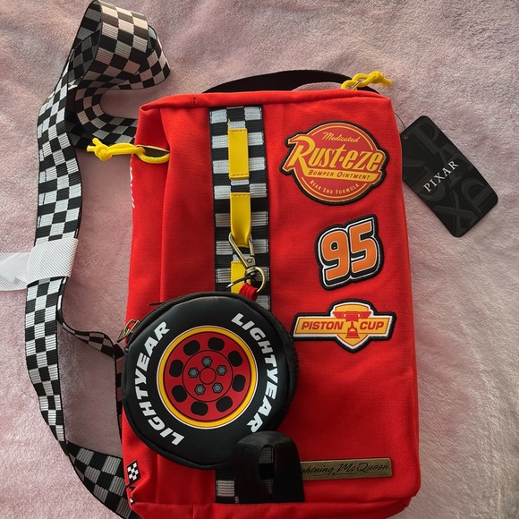 Disney | Bags | Disney Red And Black Cars Themed Bag | Poshmark